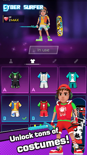 Descarga gratuita del juego Cyber Surfer: ritmo y patineta - SharkQuiz