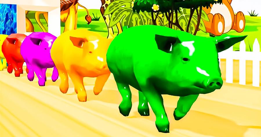 Faites la différence entre ces cochons colorés ! | Jeux de quiz d ...